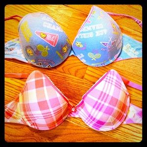 Intimates & Sleepwear | 2 Super Fun Bras Both 36d | Poshmark